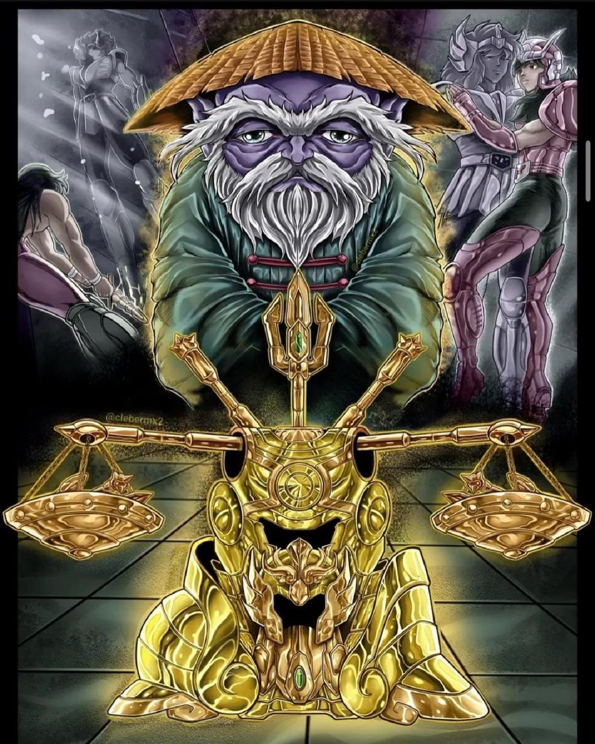 Le preguntaron a la IA cómo se vería Dohko de Libra de carne y hueso y ...