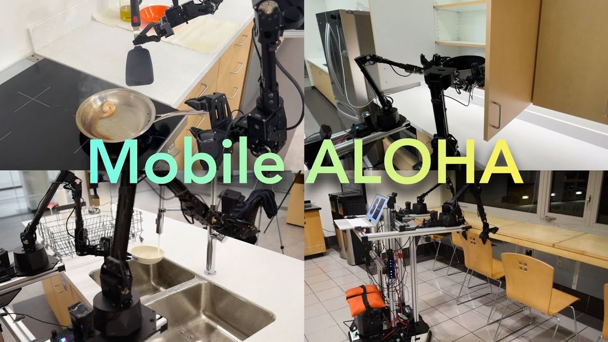 Mobile ALOHA: este nuevo robot cocina y limpia por ti