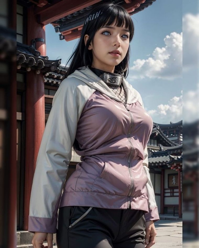 Descubre cómo se vería Hinata Hyuga de Naruto en la vida real, según la IA