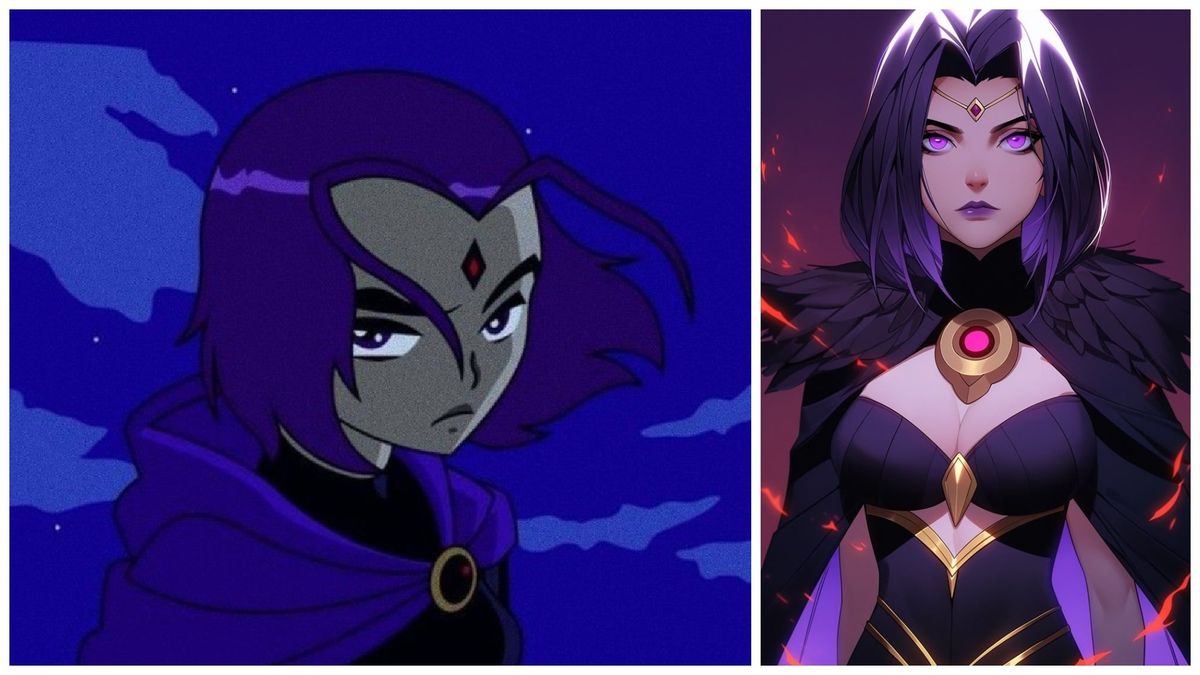 Estos son los 5 mejores Fan Art de Raven en Teen Titans