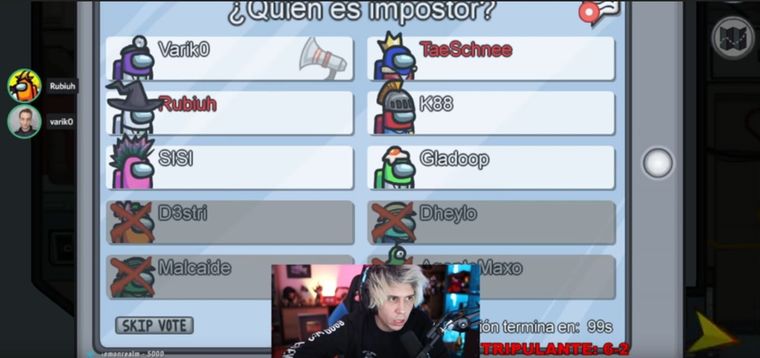 Among Us: el Rubius participó de “la partida más brutal del impostor”