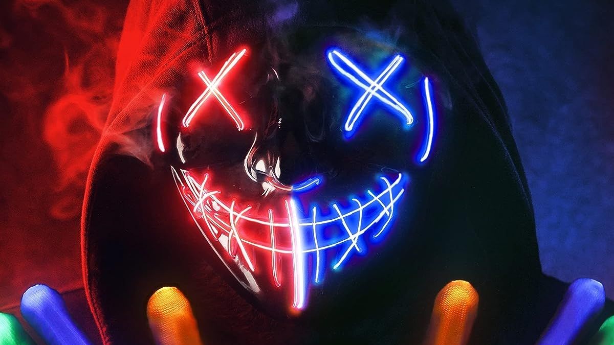 Amazon: celebra Halloween con esta aterradora máscara LED de la purga