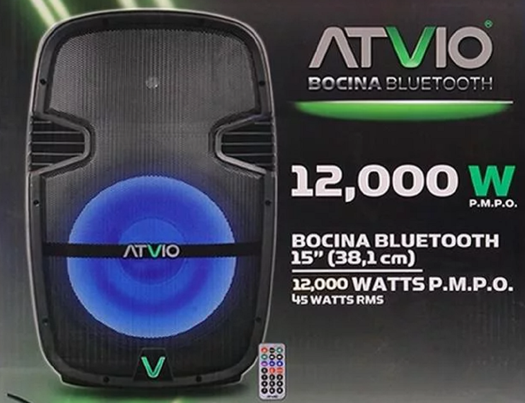 Walmart ofrece gran descuento en este bafle portátil Atvio por tiempo ...