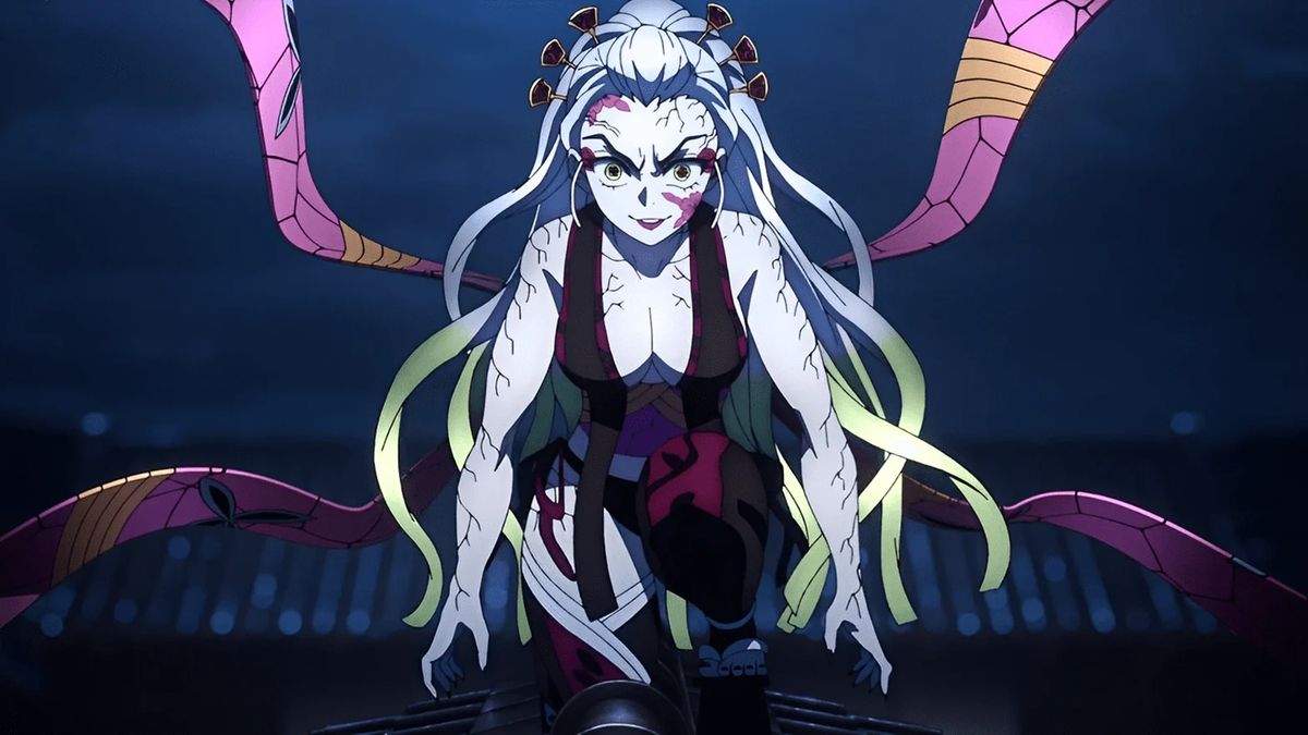 Esta IA recrea la versión prohibida de Daki, una bella demonio de Kimetsu no Yaiba