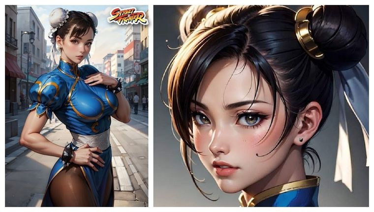 La IA recrea los 5 mejores fan art de Chun-Li, la icónica luchadora de ...