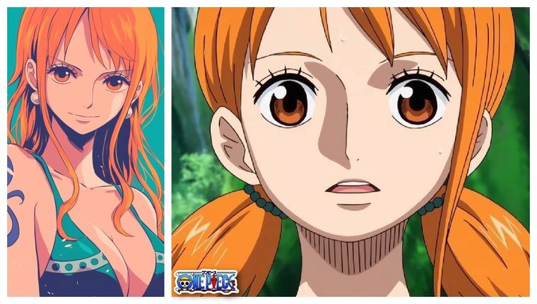 Así de sensual se vería Nami en la vida real si la IA la recreara para el arco Skypiea de One Piece