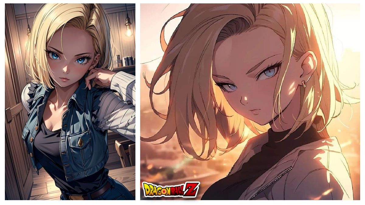 La magia de la IA nos muestra los 5 mejores Fan Arts de Androide 18 en ...