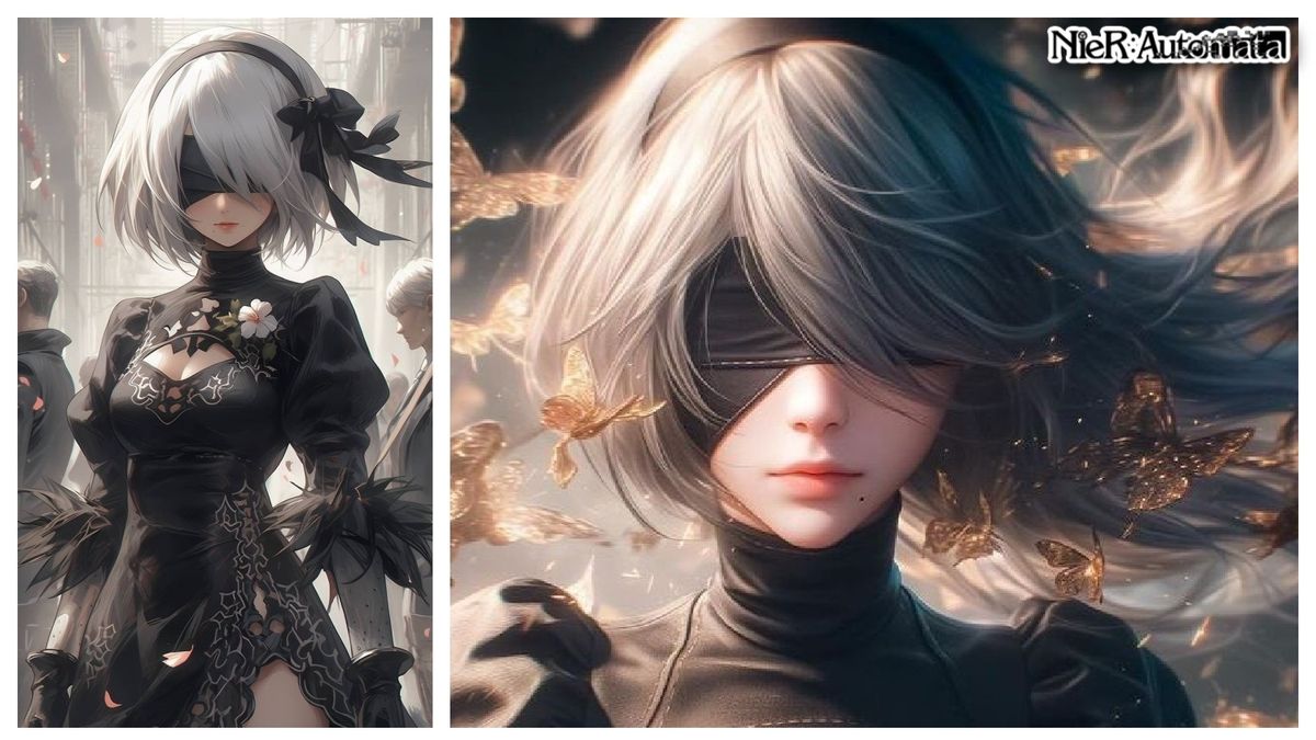 La inteligencia artificial muestra los 5 mejores Fan Arts de 2B, la ...