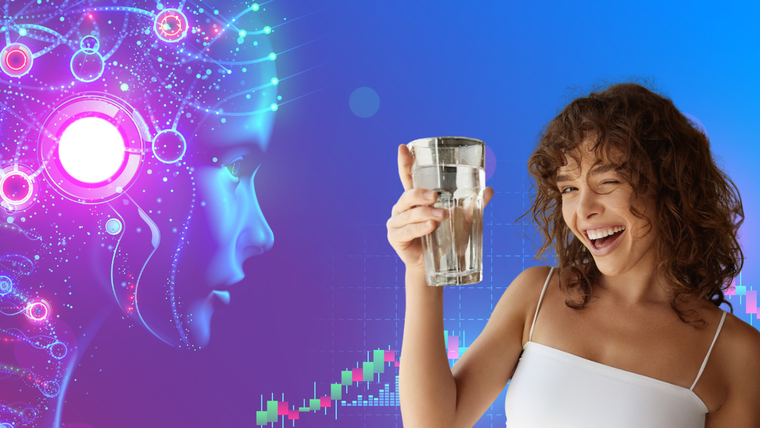 ¿Cuál es la cantidad de agua que debes beber por día, según la inteligencia artificial?