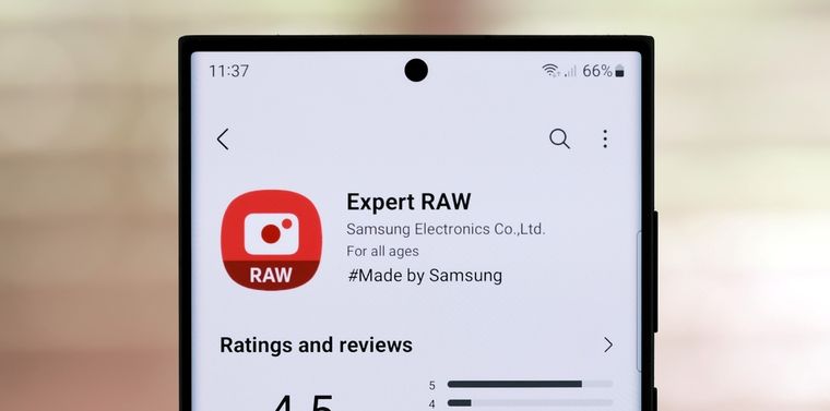 Samsung ha lanzado una nueva actualización de la aplicación de cámara Expert RAW